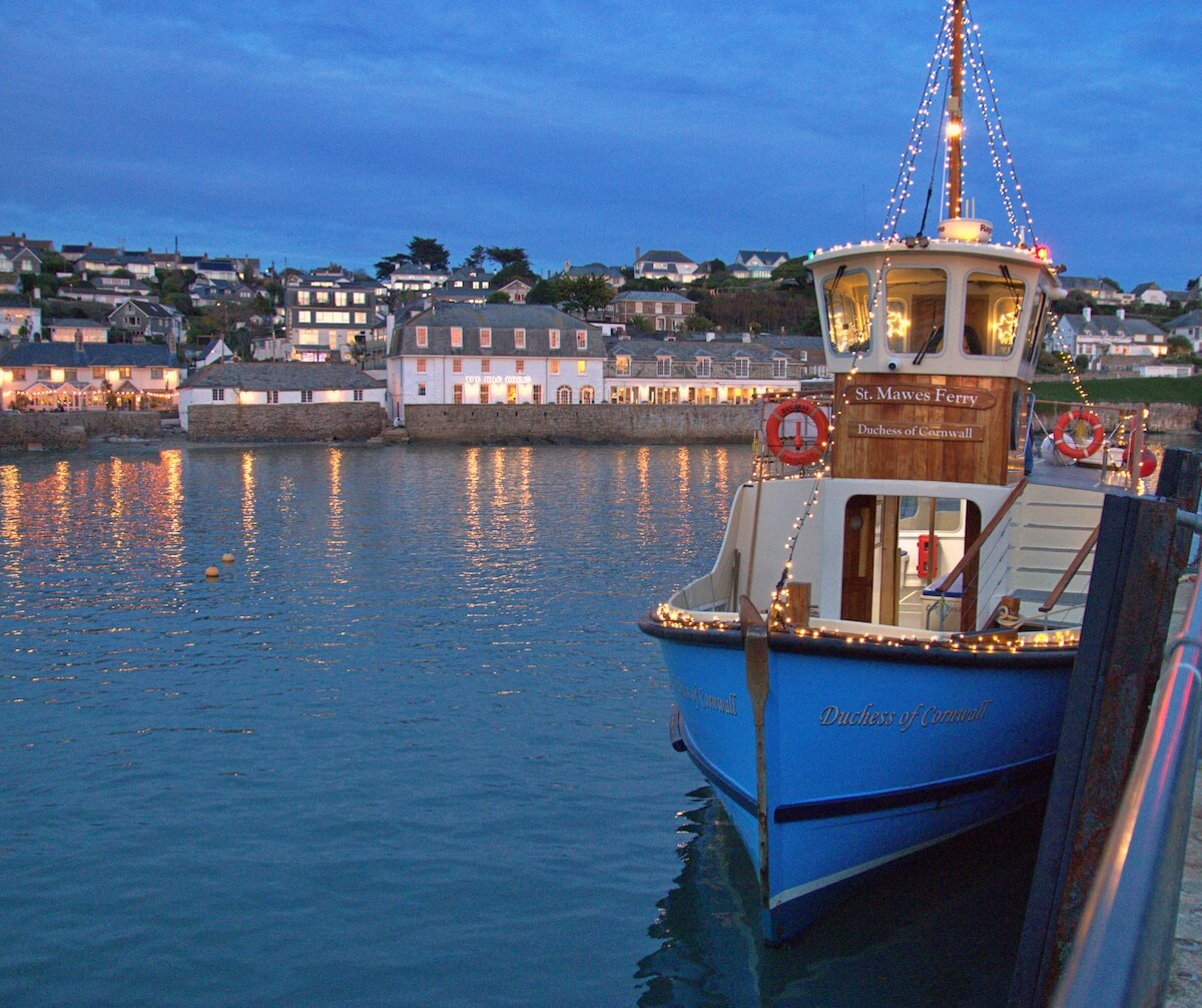 Falmouth Festive Lights on the St Mawes Ferry